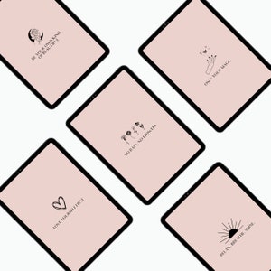 5 Pink Self Esteem Digital Wallpapers Self-love Illustrations, Pink ...