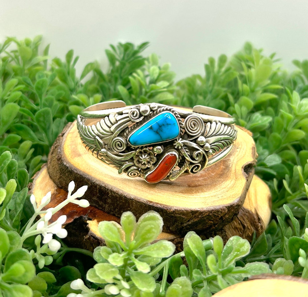 Navajo Artist Henry Yazzie Signed Womens/mens Sterling Silver - Etsy