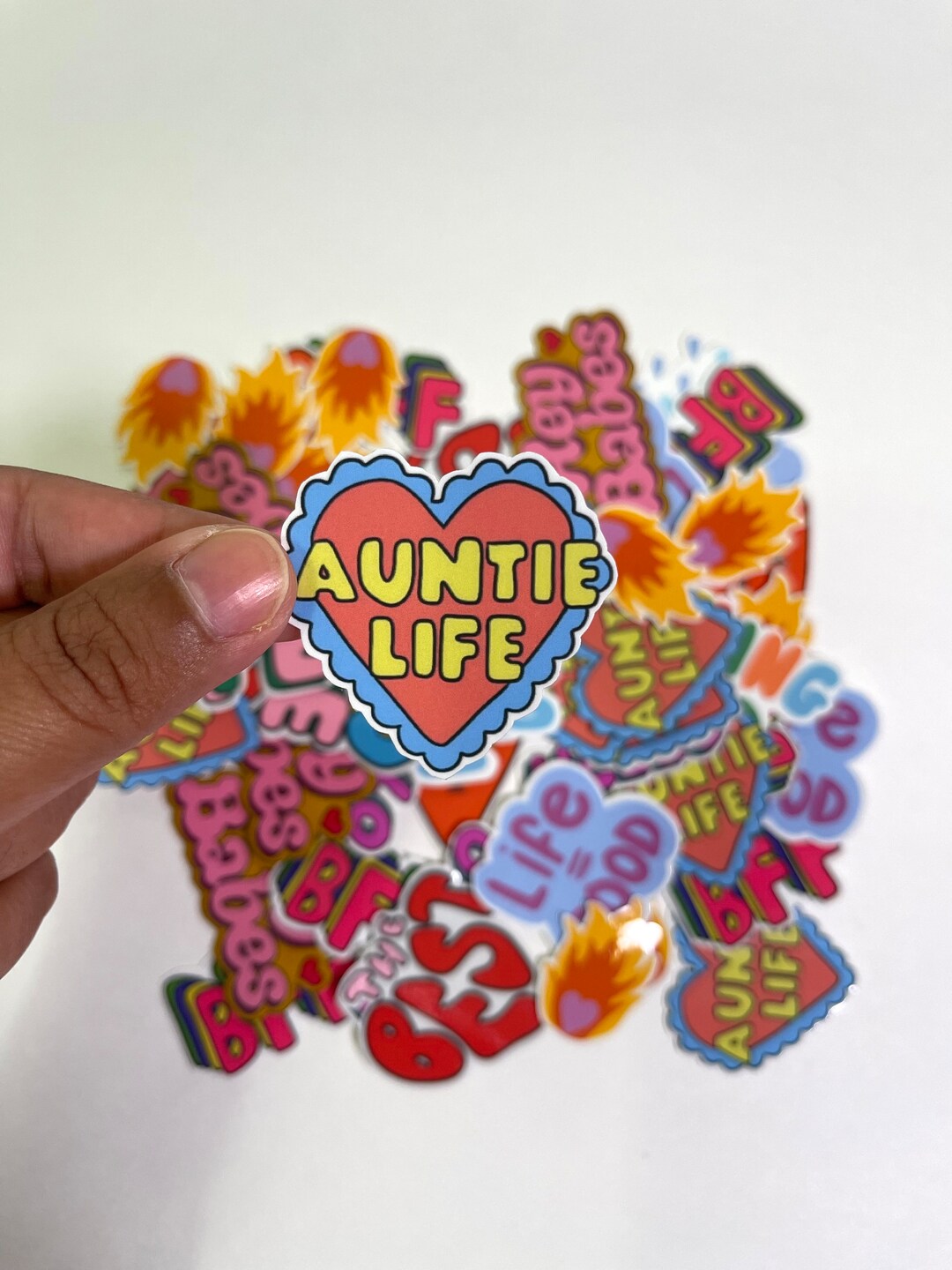Auntie Life Sticker, Handmade Sticker, Waterproof Sticker, Sticker for ...