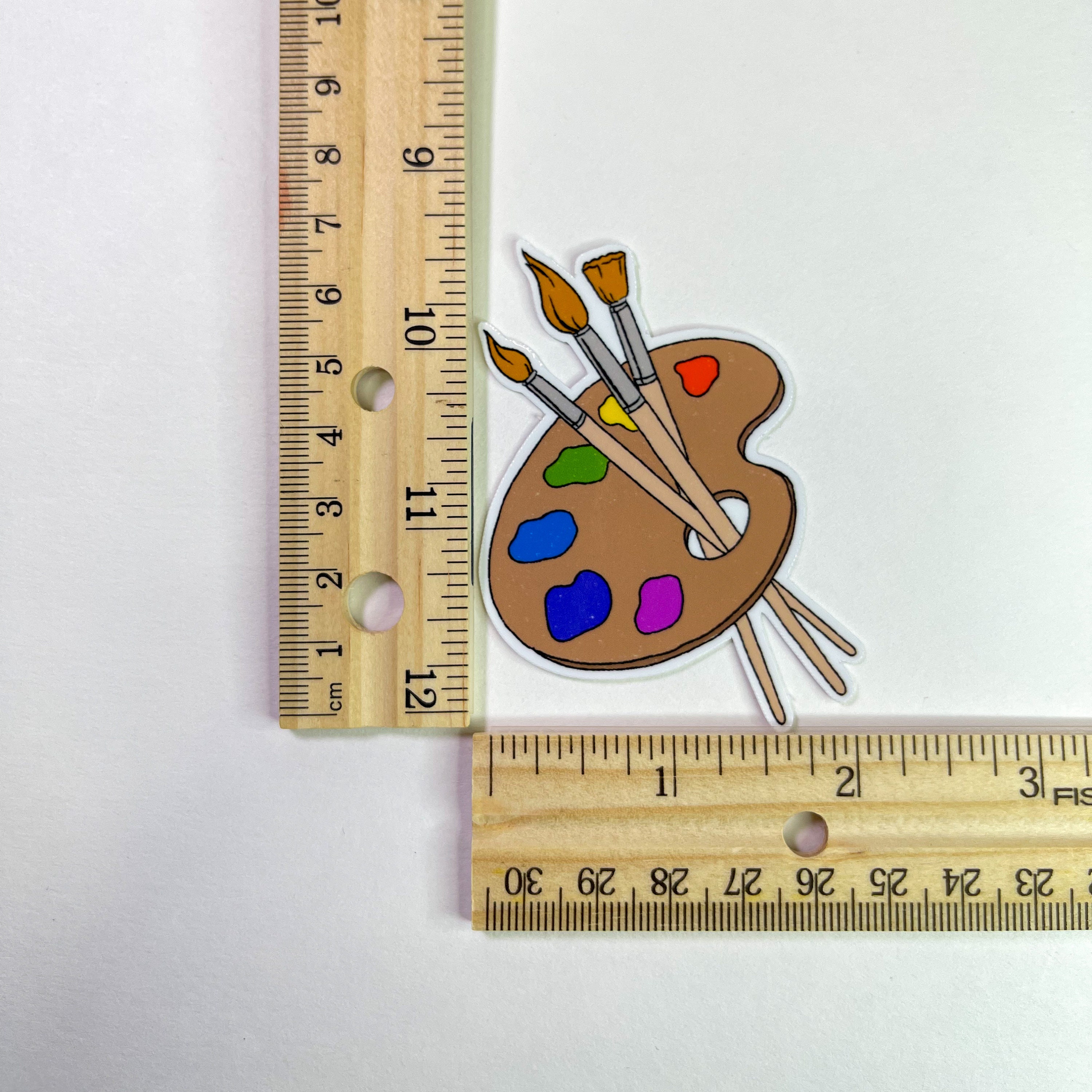 Paint Palette Sticker, Artist Palette, Artist Gift, Waterproof Sticker ...