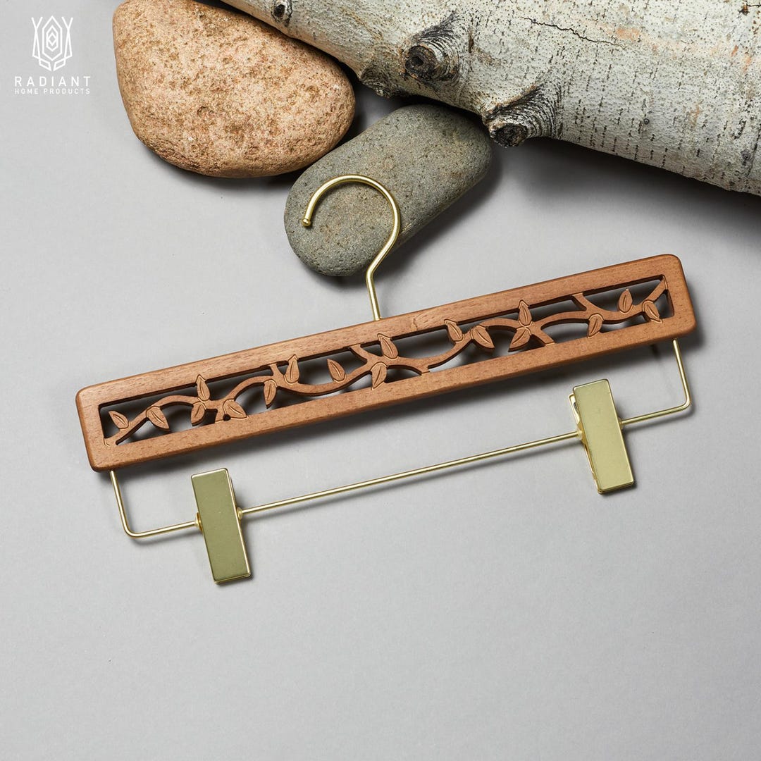 Tree of Life Wood Clip Hanger – Luxury Skirt/pants Hanger - Etsy