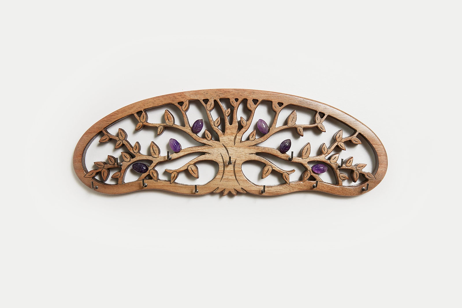 Tree of Life Jewelry Hanger Wooden Tree Jewelry Holder Wooden Wall ...
