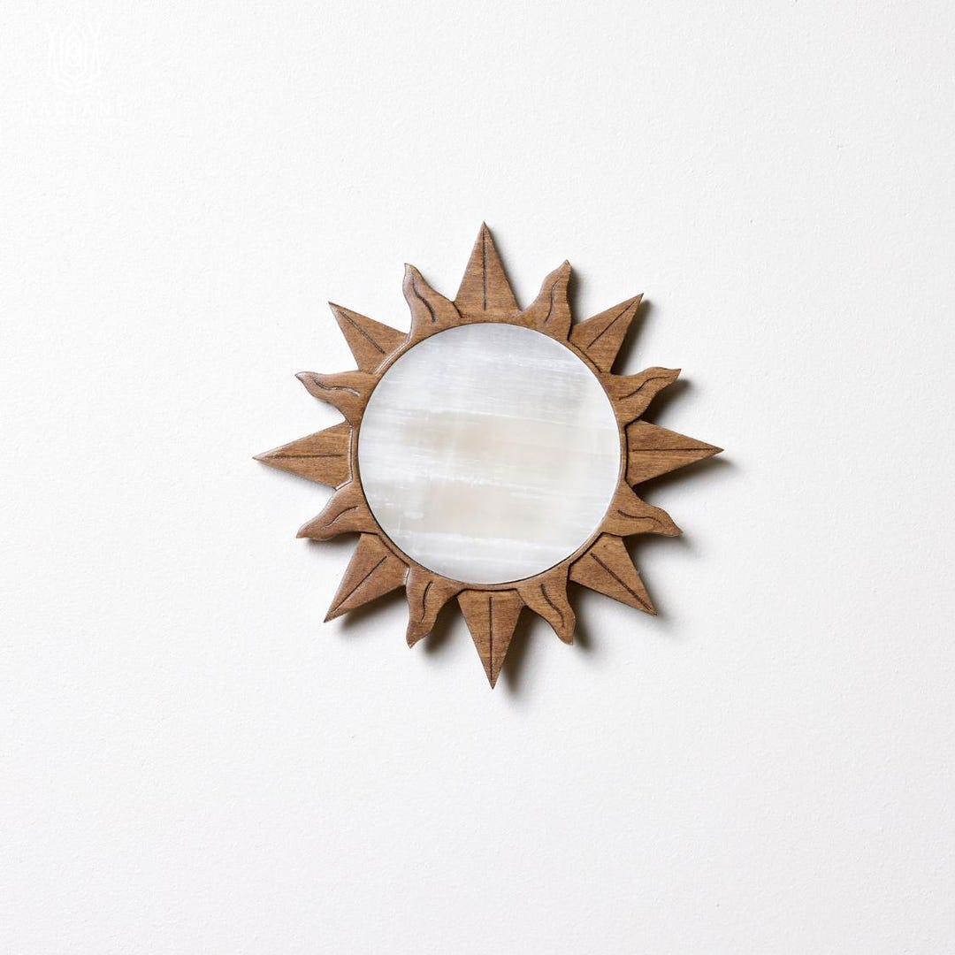 Sun Selenite Plate - Selenite Cleansing Plate - Selenite Sun Plate ...
