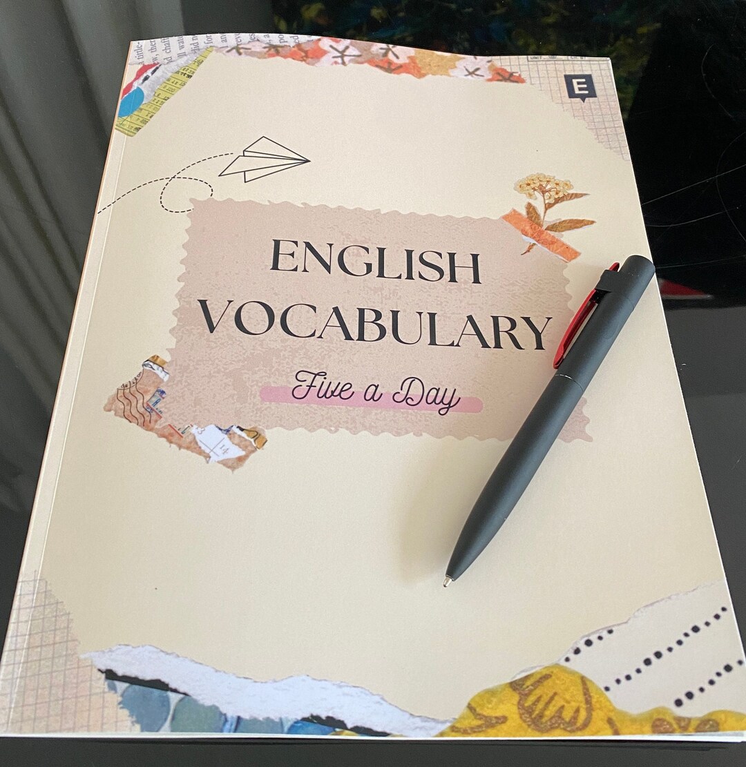 Language Learning Notebook English Five-a-day Vocabulary Notebook - Etsy