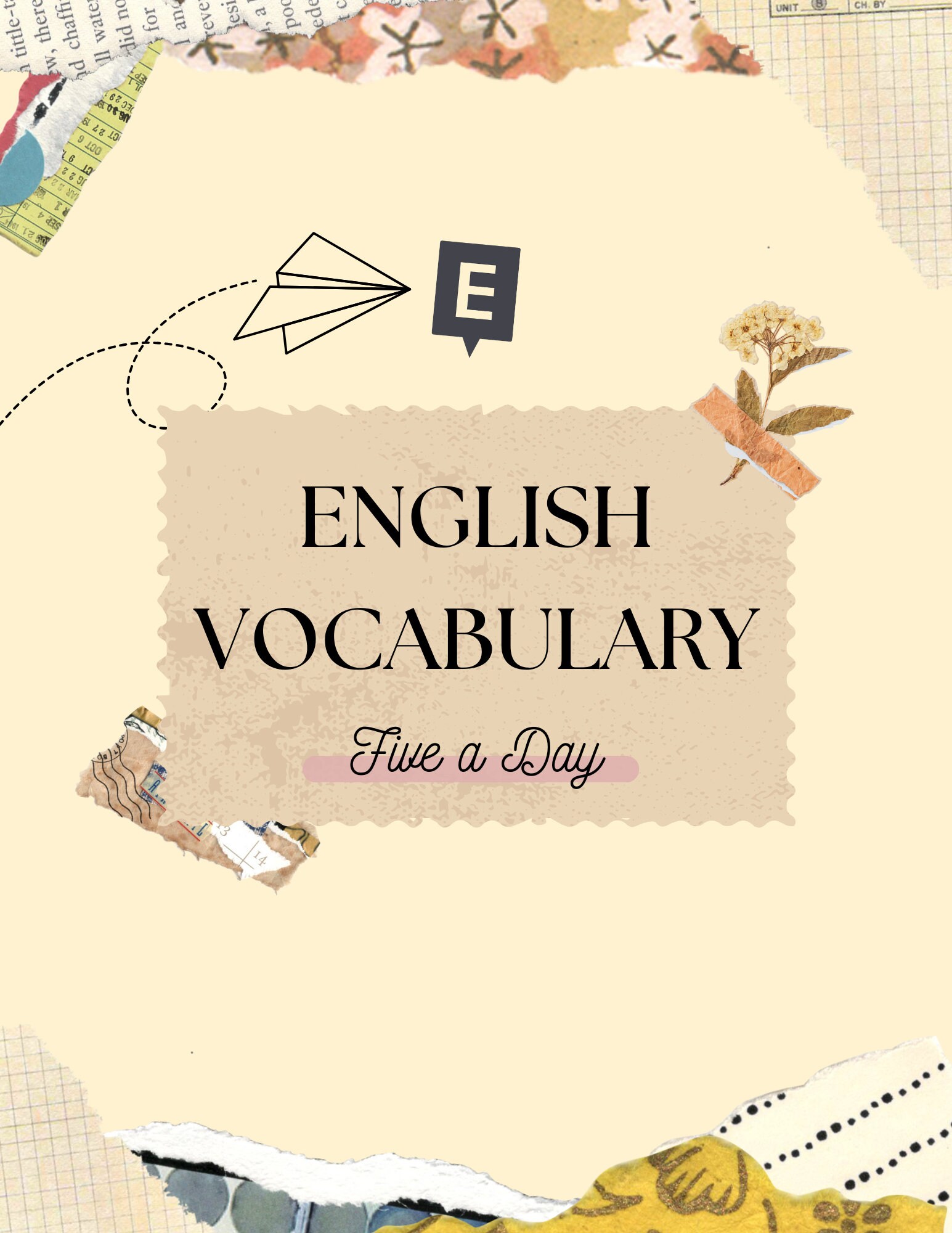 Language Learning Notebook English Five-a-day Vocabulary Notebook - Etsy