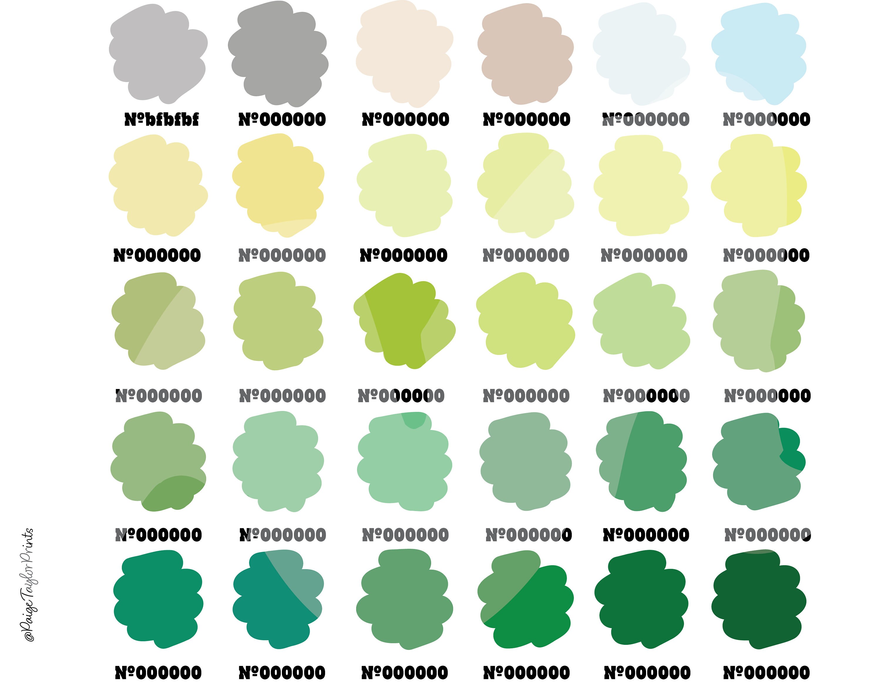 Clearwater Lake Procreate Color Palette, Colorful Palette, Color ...