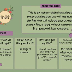 Lavender Lemonade Procreate Color Palette, Colorful Palette, Color ...