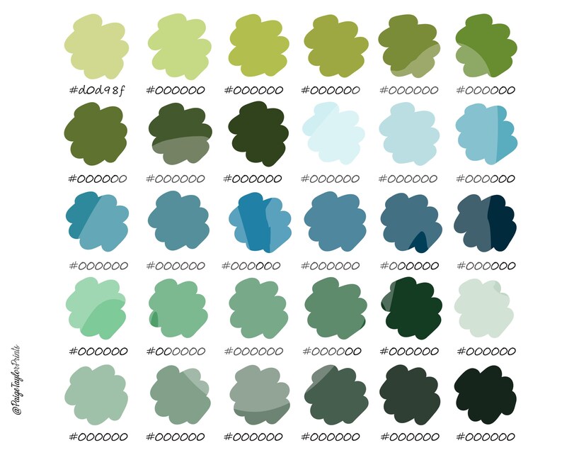 Silver Spoon Procreate Color Palette, Colorful Palette, Color Palette ...