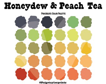 Caribbean Green Procreate Color Palette, Colorful Palette, Color ...