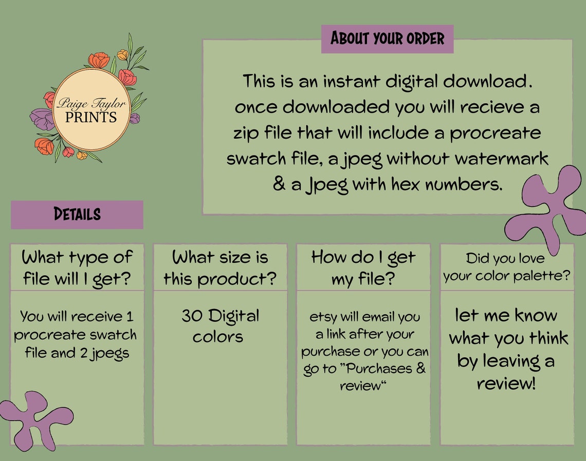 Blood Orange Procreate Color Palette, Colorful Palette, Color Palette ...
