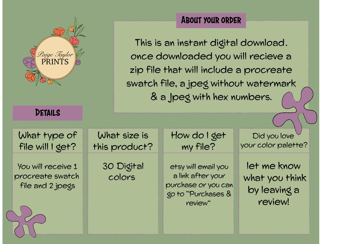 Warm Tones Procreate Color Palette, Colorful Palette, Color Palette ...