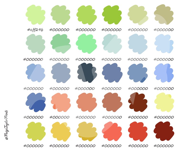 Chrome Hearts Procreate Color Palette, Colorful Palette, Color Palette ...