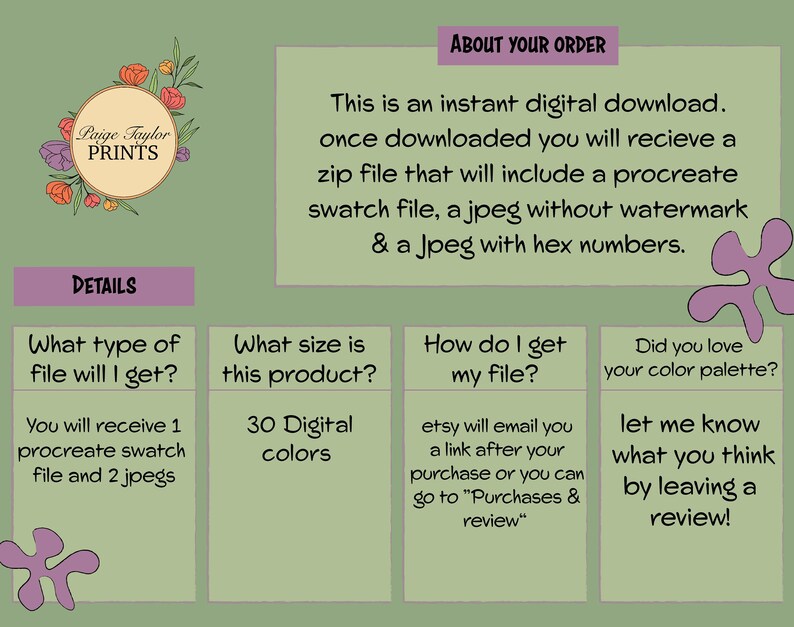 Spicy Tuna Procreate Color Palette, Colorful Palette, Color Palette ...