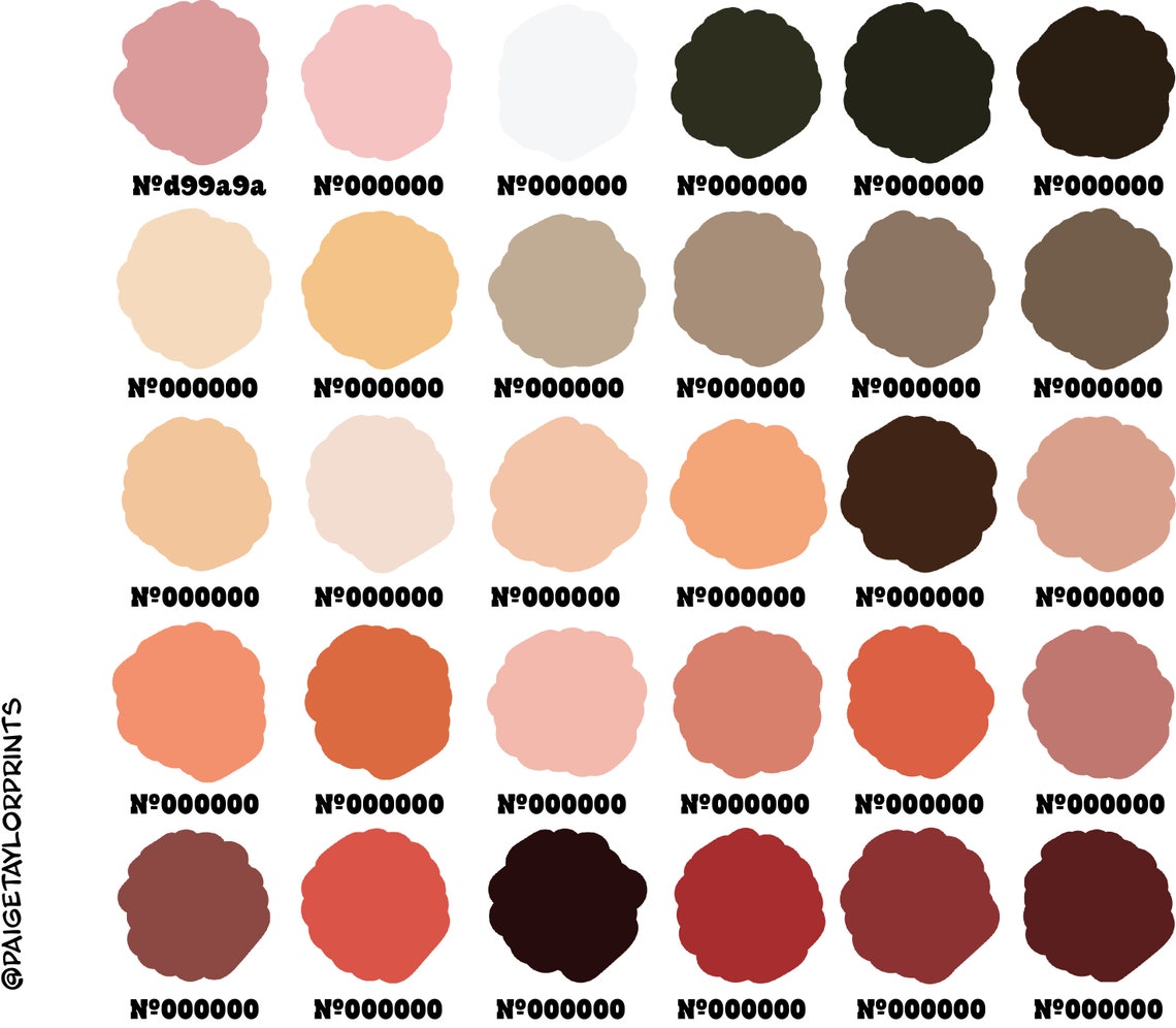 Warm Tones Procreate Color Palette, Colorful Palette, Color Palette ...