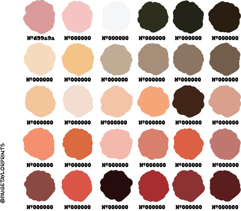 Warm Tones Procreate Color Palette, Colorful Palette, Color Palette ...