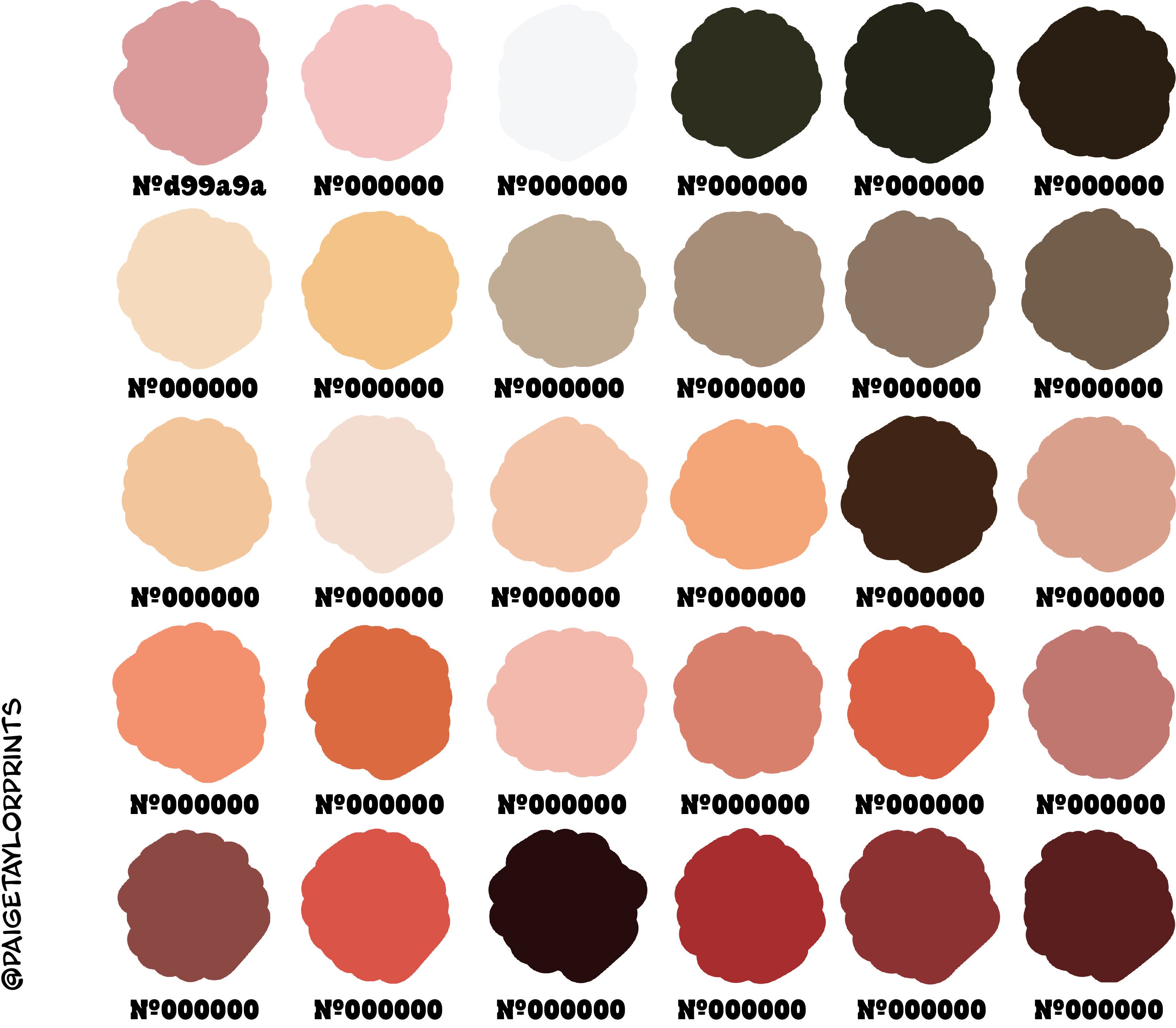 Warm Tones Procreate Color Palette, Colorful Palette, Color Palette ... Warm Tones Procreate Color Palette, Colorful Palette, Color Palette ...