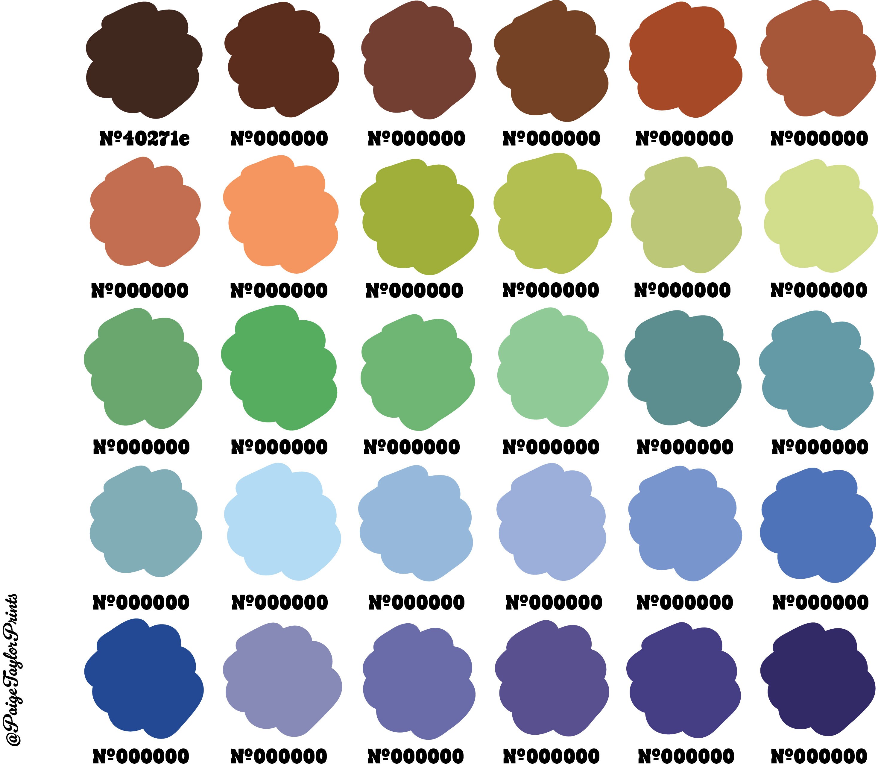 Plum Tree Procreate Color Palette, Colorful Palette, Color Palette ... Plum Tree Procreate Color Palette, Colorful Palette, Color Palette ...
