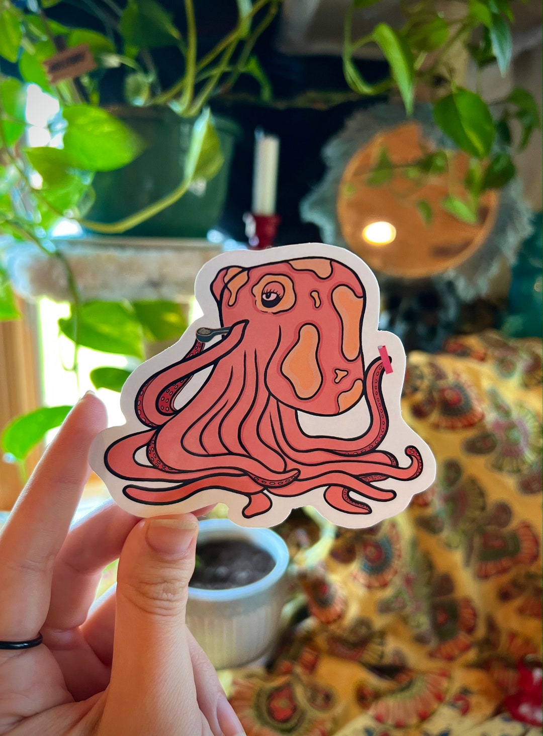 Octo Stoner Sticker - Etsy
