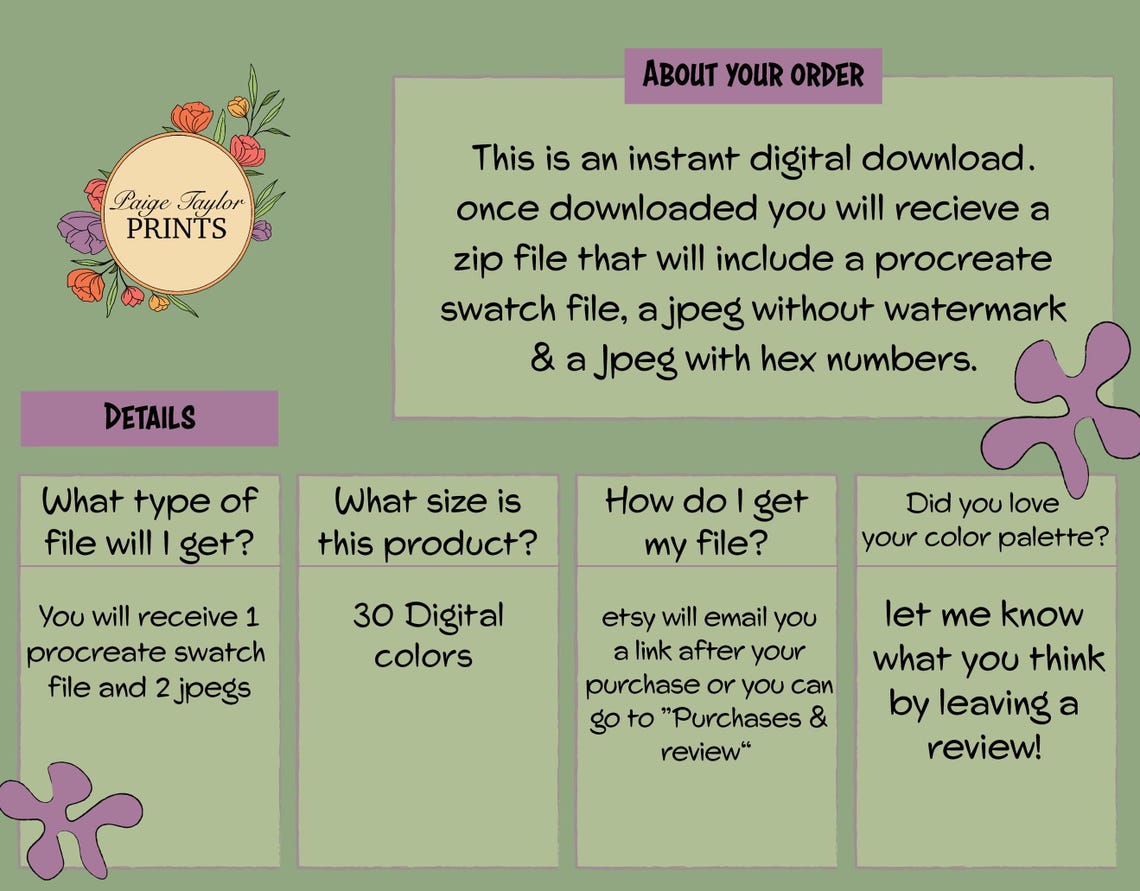 Koi Pond Procreate Color Palette, Colorful Palette, Color Palette, iPad ...