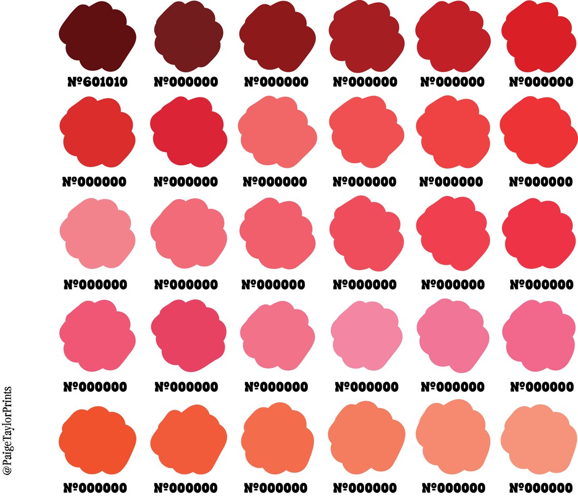 Spicy Tuna Procreate Color Palette, Colorful Palette, Color Palette ...