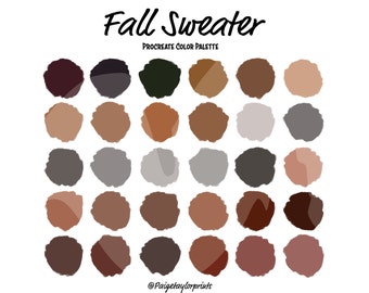 Gingerbread Man Procreate Color Palette, Colorful Palette, Color ...