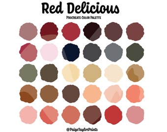 Peachy Farms Procreate Color Palette, Colorful Palette, Color Palette ...