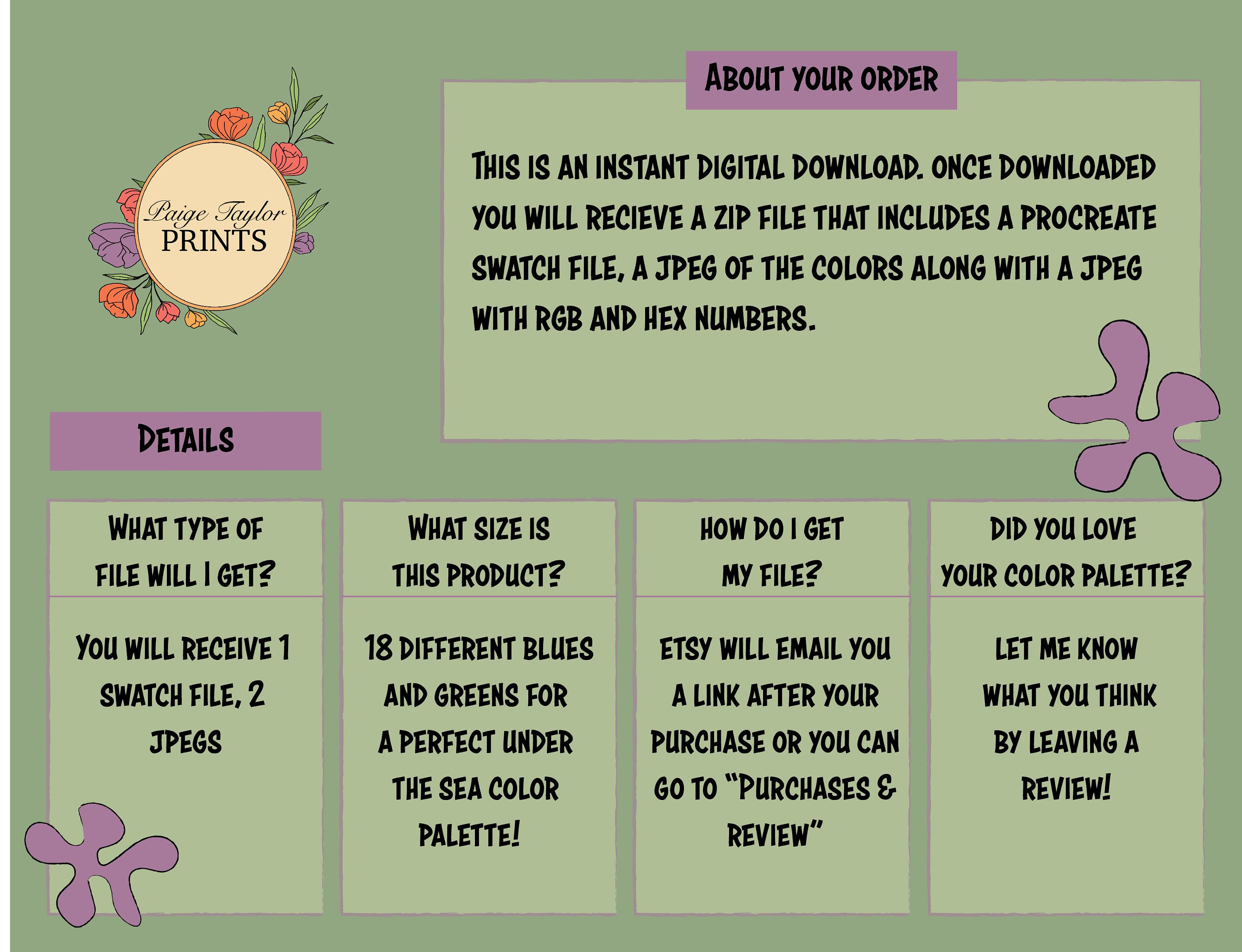 Berry Smoothie Color Palette - Etsy