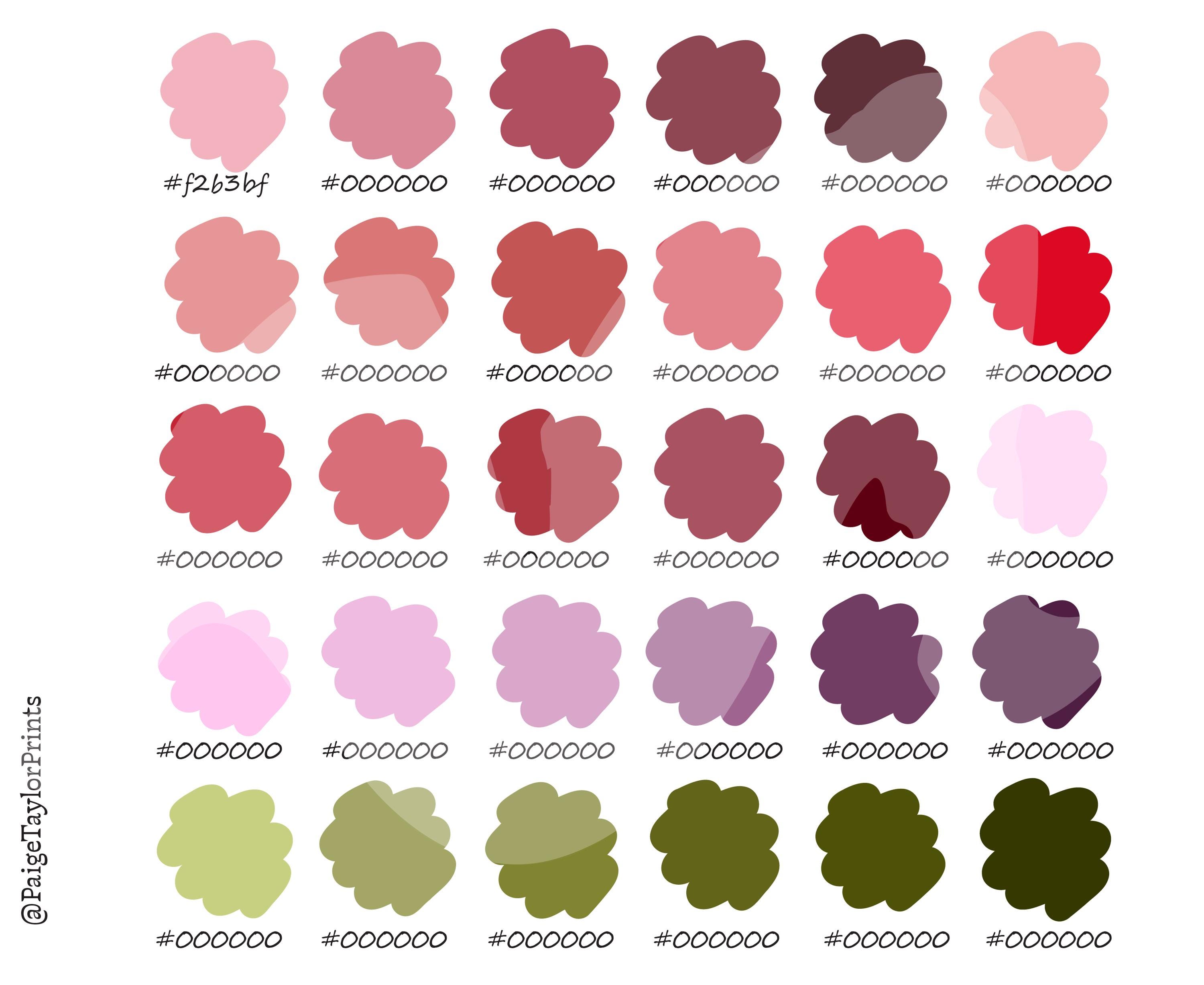 Tuna Tartar Procreate Color Palette, Colorful Palette, Color Palette ...