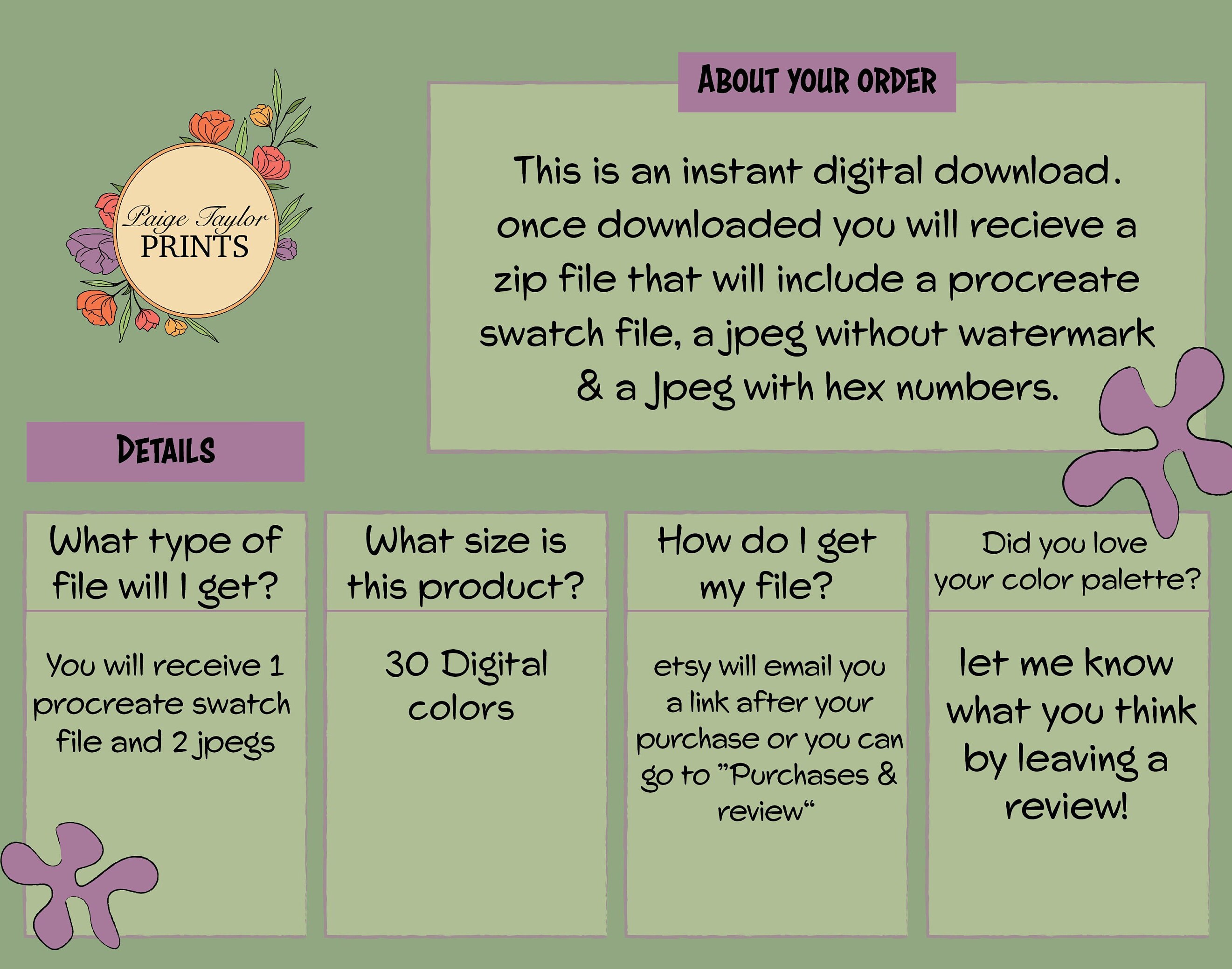 Plum Tree Procreate Color Palette, Colorful Palette, Color Palette ... Plum Tree Procreate Color Palette, Colorful Palette, Color Palette ...