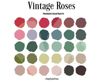 Christmas Cabin Procreate Color Palette, Colorful Palette, Color ...