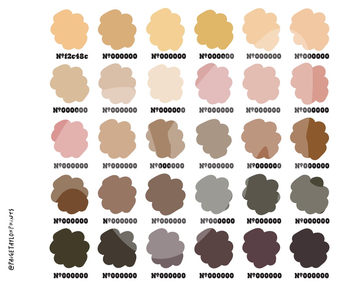 Champagne Popping Procreate Color Palette, Colorful Palette, Color ...