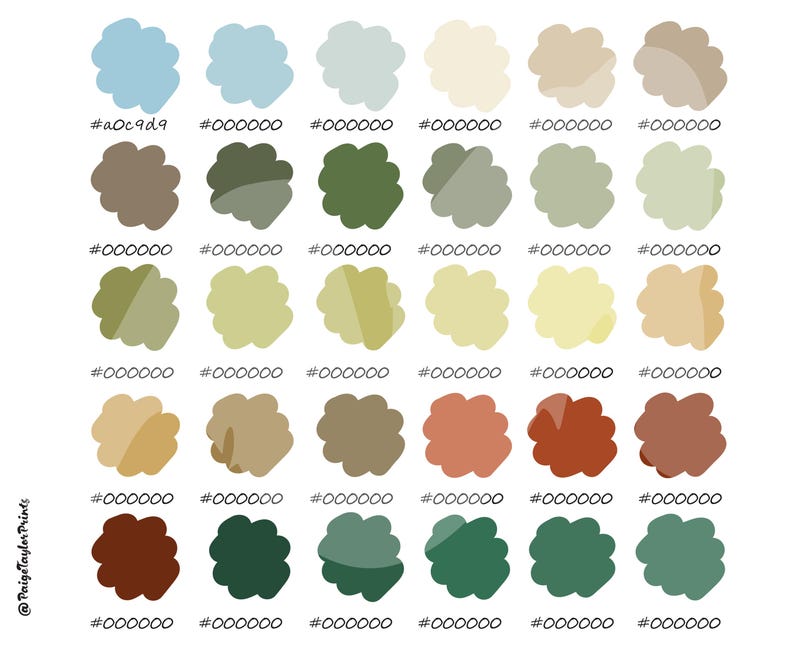 Italian Brunch Procreate Color Palette, Colorful Palette, Color Palette ...