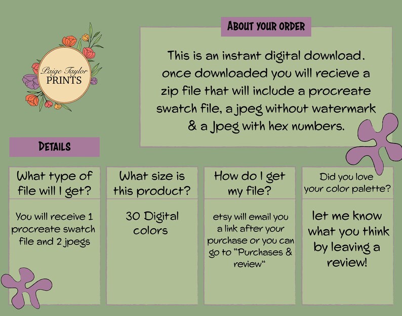 Midnight Swim Procreate Color Palette, Colorful Palette, Color Palette, iPad Pro, Procreate, Hex ...