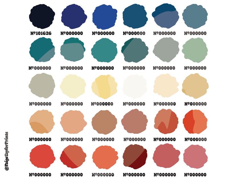 Koi Pond Procreate Color Palette, Colorful Palette, Color Palette, iPad ...