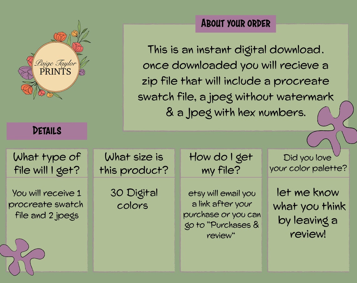 Frenchmans Cove Procreate Color Palette, Colorful Palette, Color ...