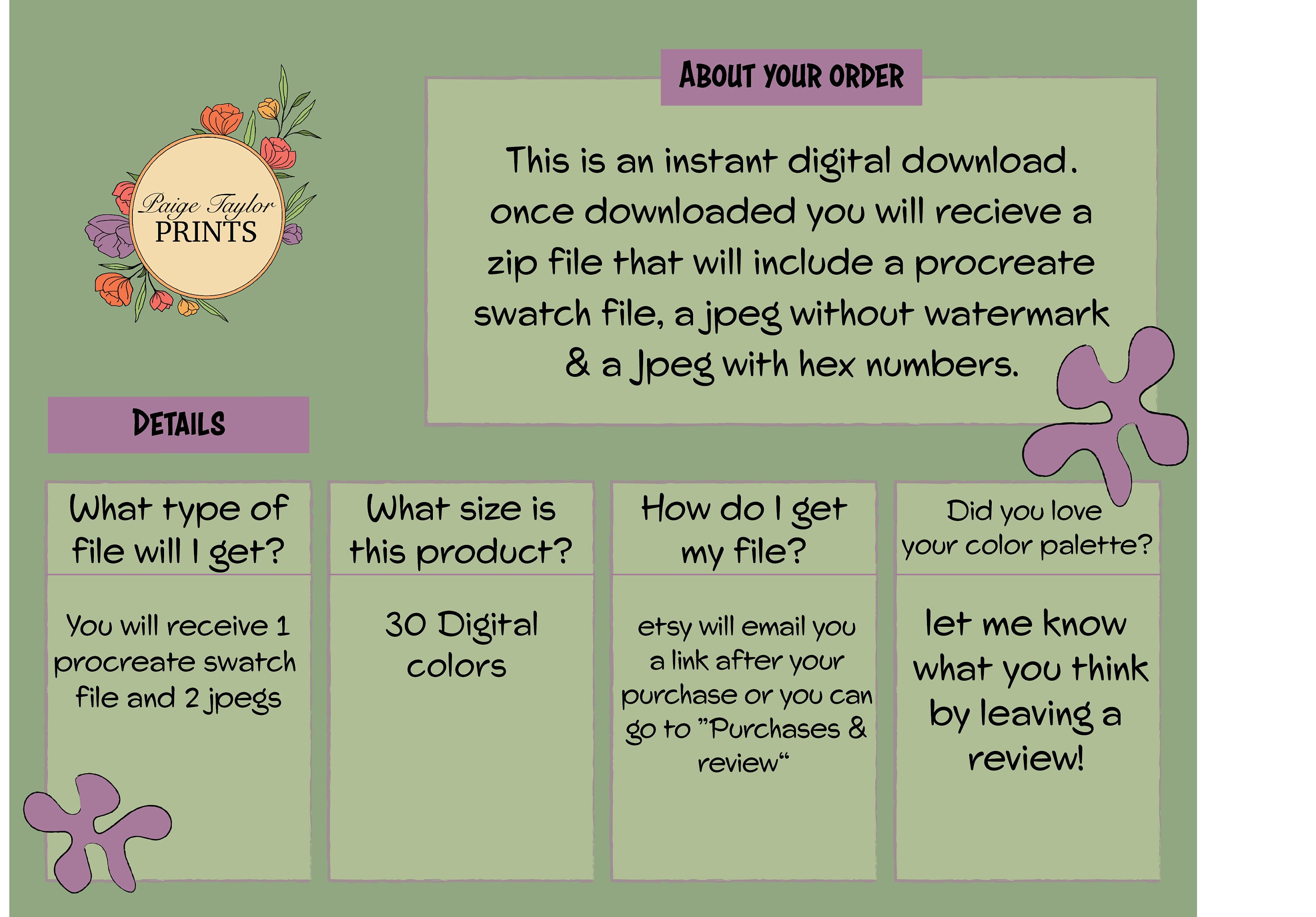 Pixie Dust Procreate Color Palette, Colorful Palette, Color Palette ...