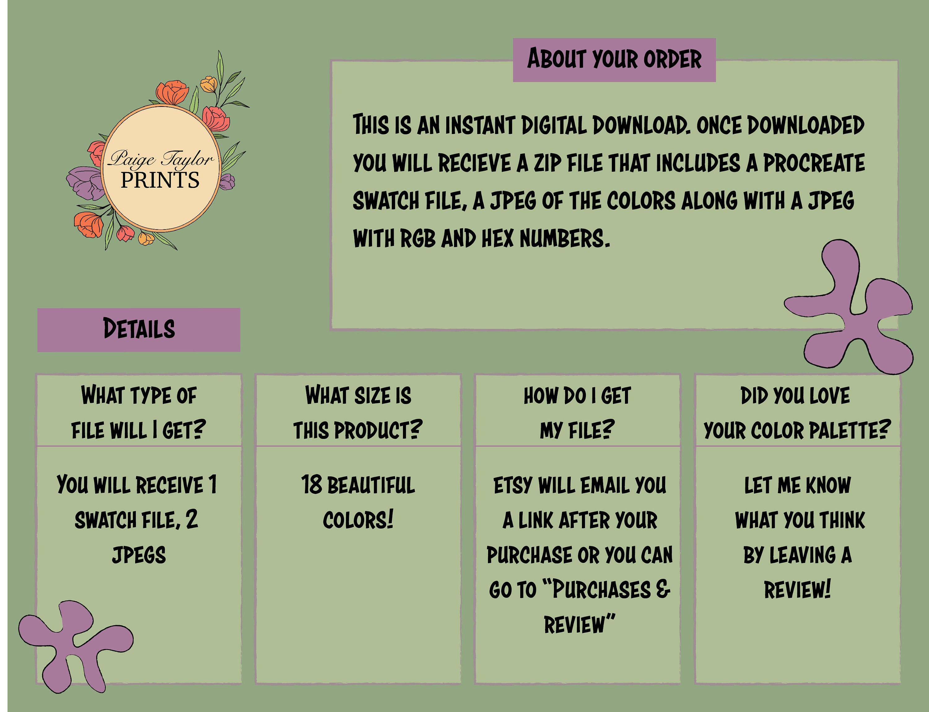 Lake View Color Palette - Etsy