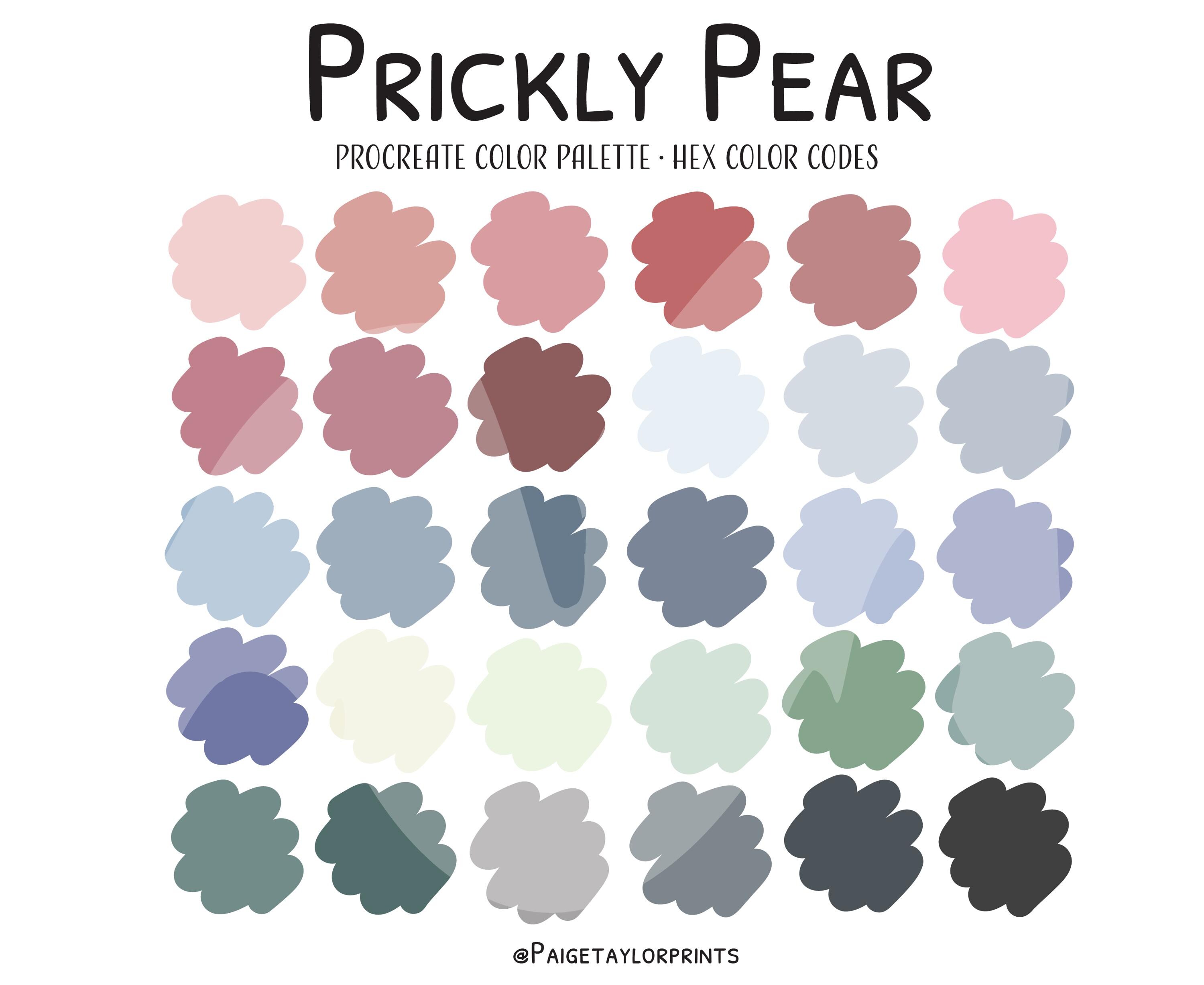 Prickly Pear Procreate Color Palette, Colorful Palette, Color Palette ...