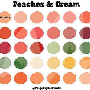Peaches & Cream Color Palette, Colorful Palette, Color Palette, iPad ...