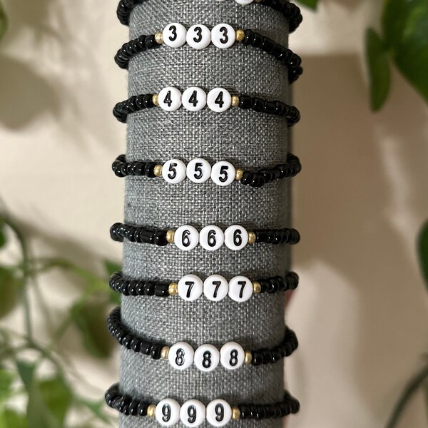 Angel Number Bracelet - Etsy