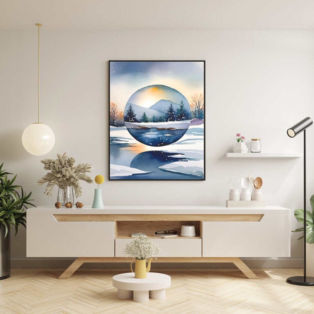 Winter Sphere Set of 14 Printable Wall Art/postcard Designs - Etsy