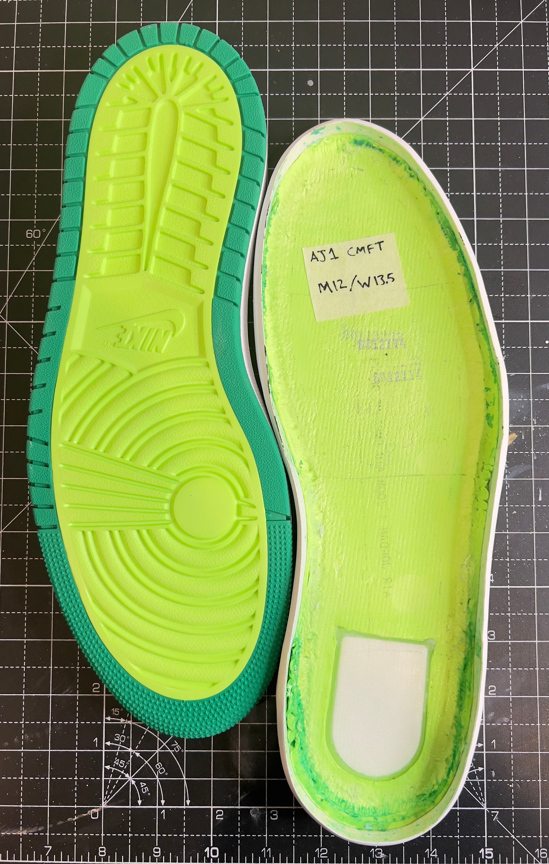 Jordan 1 Outsole Shoemaking Cobbler Diy Shoe Craft Aj1 Us Size 12men ...