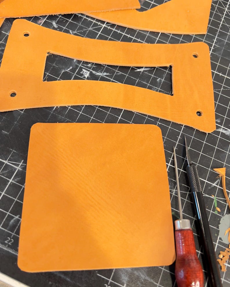 Leather Coaster Pattern Set – DIY Coaster & Stand Template – Craft Your ...