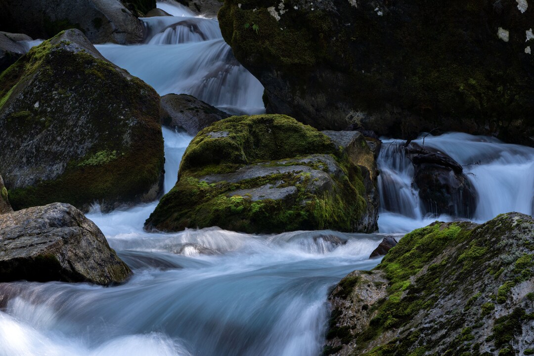 River Rocks, Zen Wall Art of a River, Relaxing Wall Art, New Zealand ...