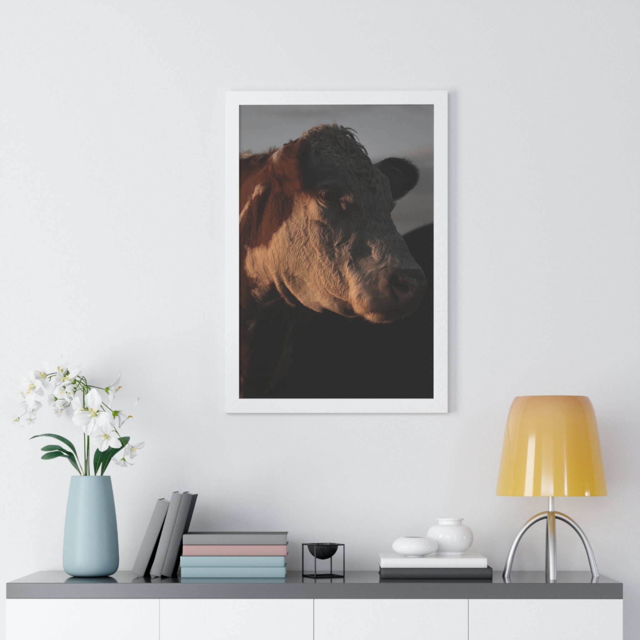 Cow Photo Print Cattle Photography Wall Art Cow Head Photo Beef Cow ...