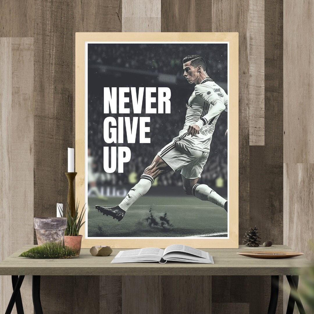 Cristiano Ronaldo Print Digital, Cristiano Ronaldo Poster, Soccer Wall ...
