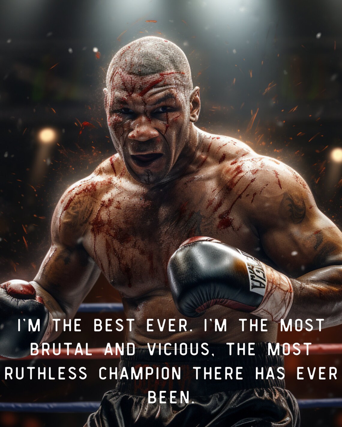 Mike Tyson Boxing Art Print: Champion Portrait (digital Download) - Etsy