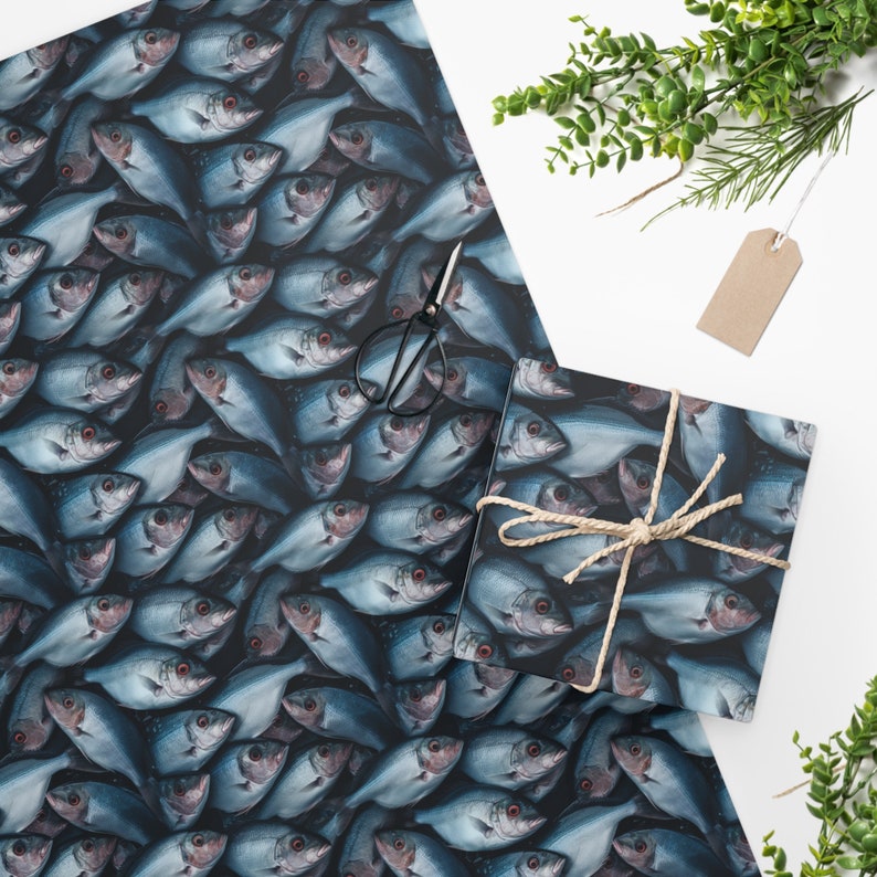 Raw Fish Wrapping Paper - Etsy