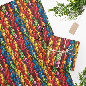 Rainbow Women Wrapping Paper LGBT Giftwrap Pride Wrapping Paper Gay ...