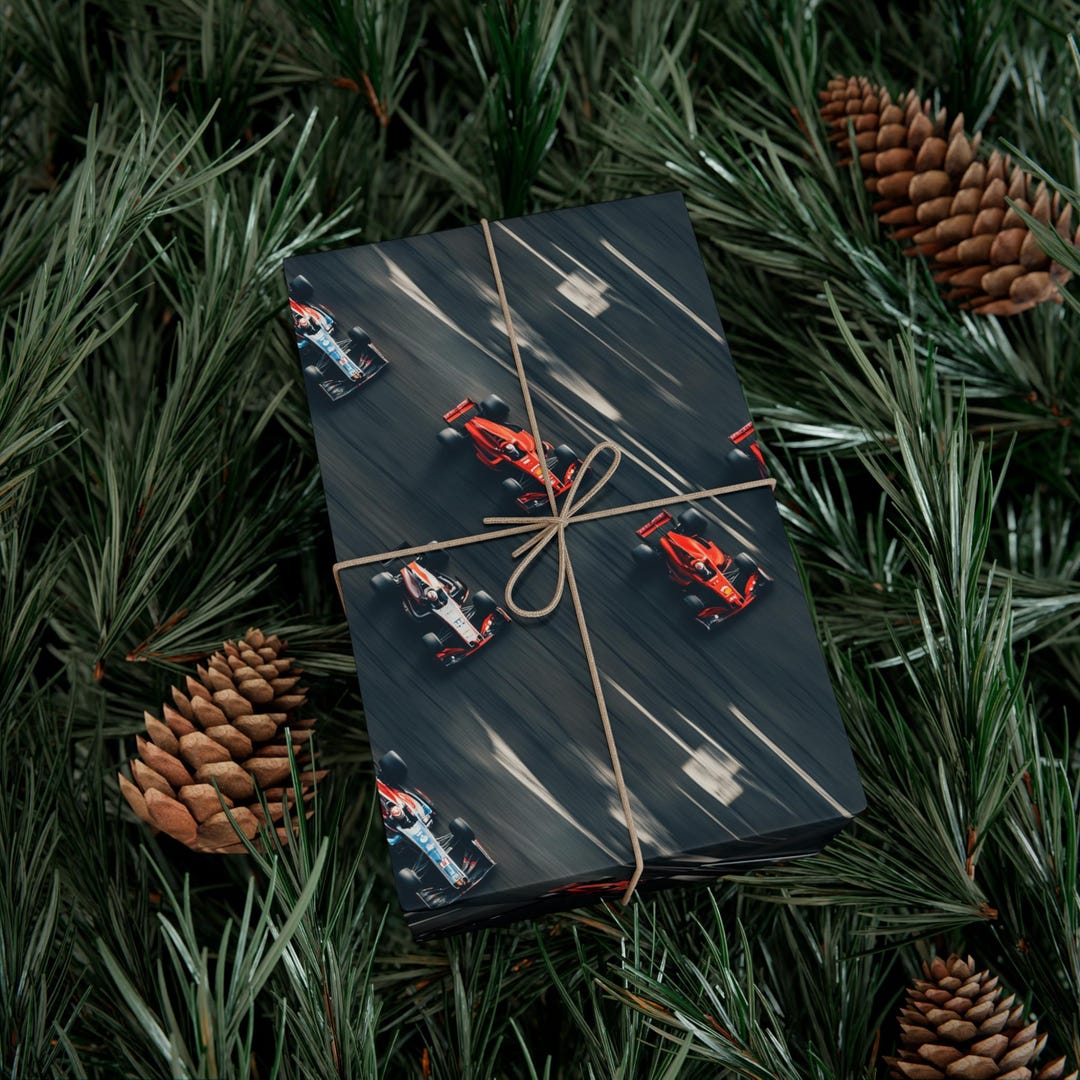 F1 Race Gift Wrap Papers Motorsport Car Racing Fan Gift Racecars Speed ...